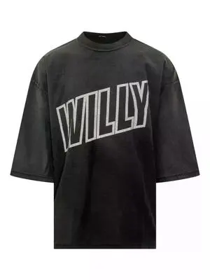 WILLY CHAVARRIA Inside-out Logo-print T-shirt