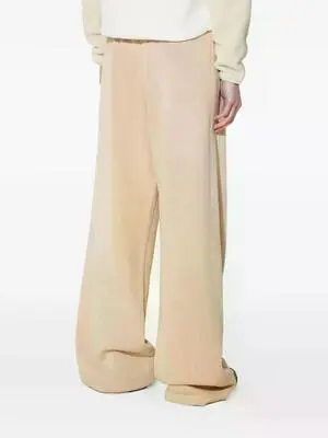 Adidas Logo-embroidered Track Pants - Neutrals