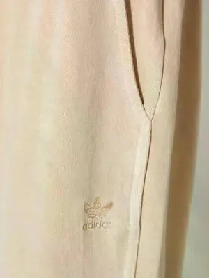 Adidas Logo-embroidered Track Pants - Neutrals
