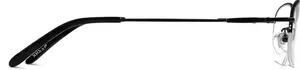 Zenni Classic Oval Half Rim Eyeglasses - Black