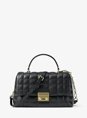 Michael Kors Black Leather Satchels