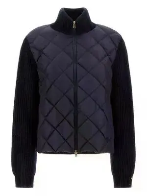 Herno Quilted Panelled Cardigan
