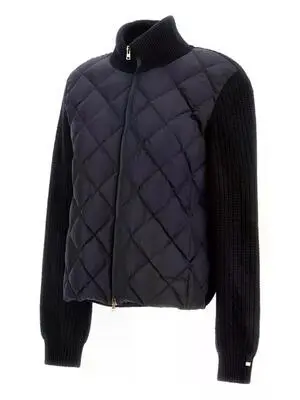 Herno Quilted Panelled Cardigan