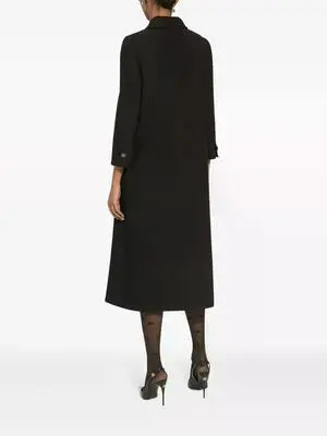 Dolce & Gabbana Logo Button Single-breasted Coat