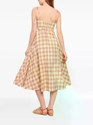 Cara Cara Sunray Gingham Midi Dress