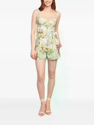 Cara Cara Floral-print Belted Shorts