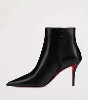 CHRISTIAN LOUBOUTIN Miss Z 80 Leather Ankle Boots