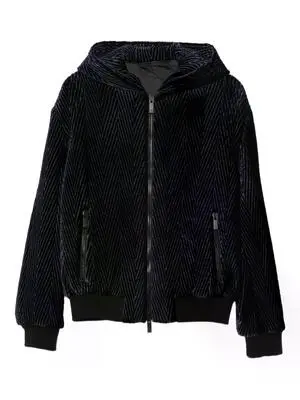 Giorgio Armani Herringbone Hooded Jacket