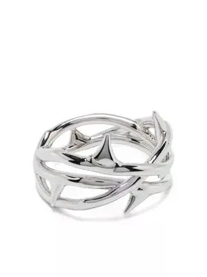 SHAUN LEANE Rose Thorn Ring - Silver