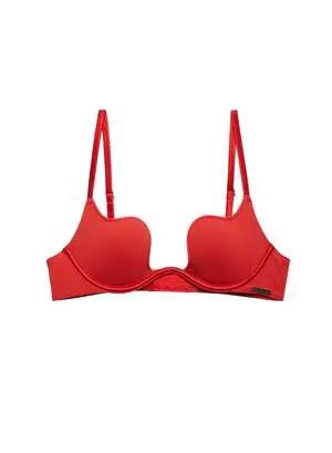 Fleur Du Mal Seduce U-plunge Bra - Rouge