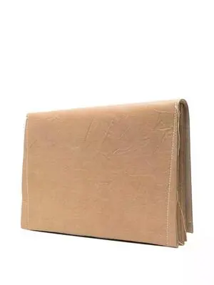 Givenchy Logo-print Flap Clutch - Neutrals