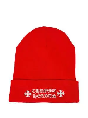 Chrome Hearts Logo-embroidered Beanie - Red