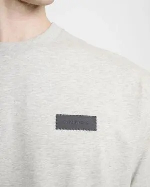 Givenchy Apos;s Embroidered Logo Patch Crewneck T-shirt - Gray