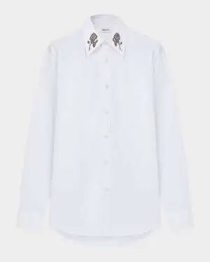 Alexander Mcqueen Spread Collar Shirts For Men
