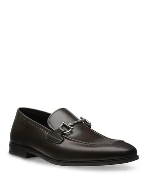 STUART WEITZMAN Simon Twistbit Loafers - Dark Brown