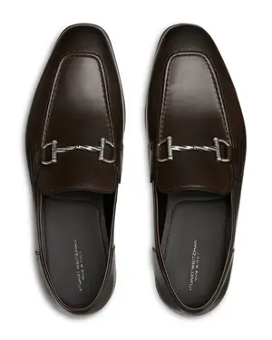 STUART WEITZMAN Simon Twistbit Loafers - Dark Brown
