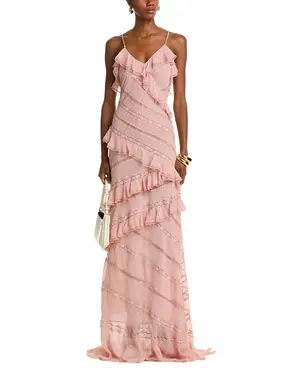 LoveShackFancy Louie Ruffle Maxi Dress