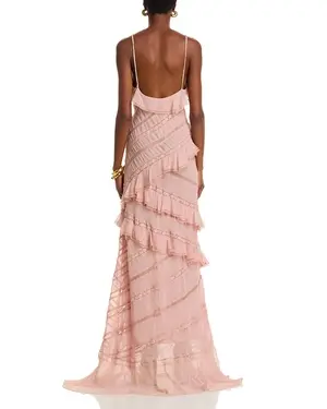 LoveShackFancy Louie Ruffle Maxi Dress