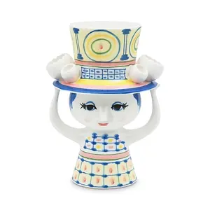 ROSENDAHL Lady With Hat Vase - Blue