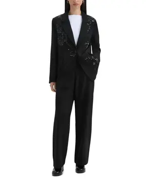 NVLT Sequin Embellished Blazer - Black
