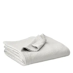 BOLL & BRANCH Dappled Vela Classic Coverlet, Full/queen - Mist