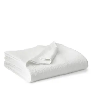 BOLL & BRANCH Dappled Vela Classic Coverlet, Full/queen - White