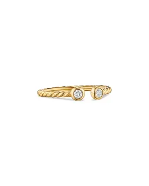 David Yurman Petite Modern Renaissance Open Round Ring - Gold