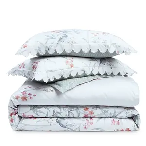 SKY Aviary Garden Duvet Cover Set, Twin Exclusive - Celadon