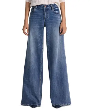 Alice And Olivia High Rise Wide Leg Jeans