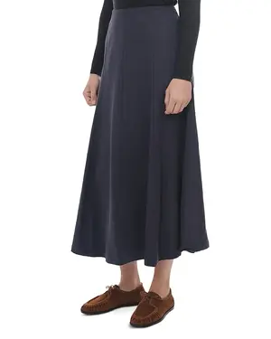 POINT Twill Panel Skirt - Navy