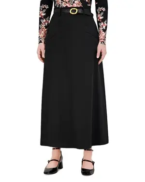 POINT Twill Pocket Skirt - Black
