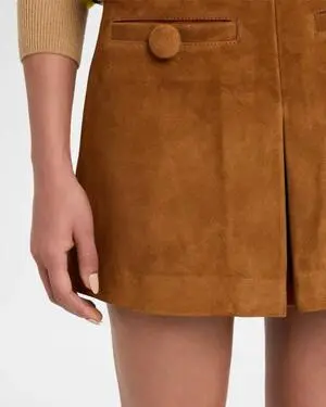 Marc Jacobs Suede Mini Skirt - Copper