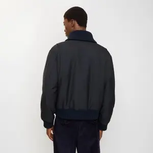 Burberry Wool Blend Bomber Jacket