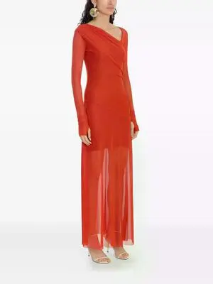 AMIR SLAMA X Astrid Mesh Maxi Dress