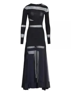 AMIR SLAMA X Astrid Sheer-panel Maxi Dress