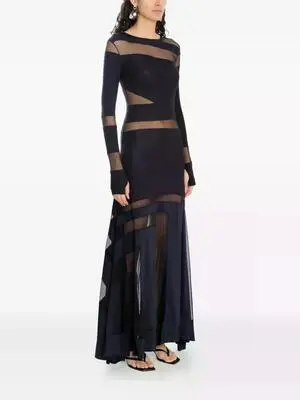 AMIR SLAMA X Astrid Sheer-panel Maxi Dress