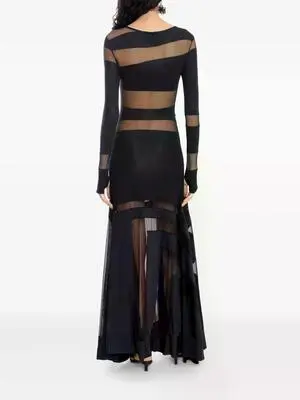AMIR SLAMA X Astrid Sheer-panel Maxi Dress
