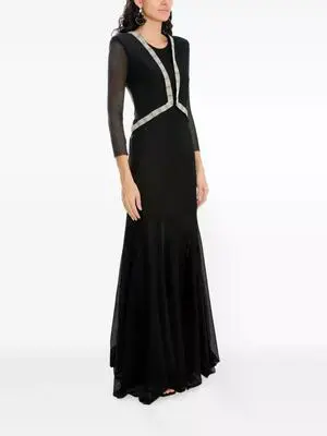 AMIR SLAMA Mesh-panel Maxi Dress