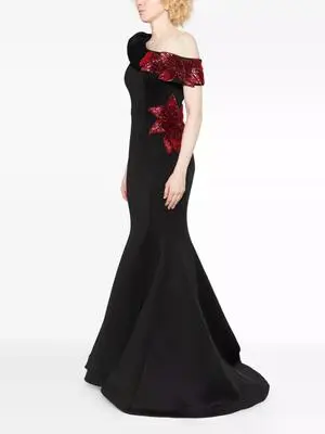 AAVVA Sequin-embellished Fishtail Gown