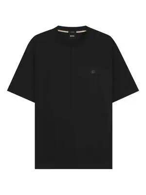 BOSS Logo-plaque Cotton T-shirt