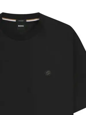 BOSS Logo-plaque Cotton T-shirt