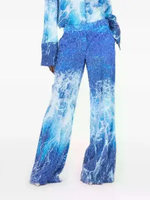 Roberto Cavalli Patterned Jacquard Trousers