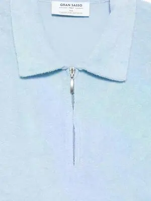 GRAN SASSO Cotton Polo Shirt - Blue