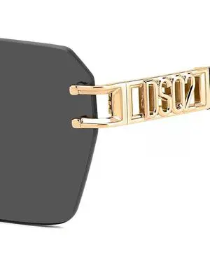 Dsquared2 Geometric Sunglasses With Logo Plaque
