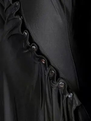 Rabanne Draped Long-sleeve Dress