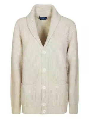 DANIELE FIESOLI Shawl-collar Pocket Cardigan - White