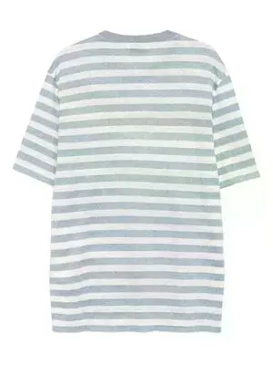 GRAN SASSO Striped Crew-neck T-shirt