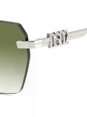 Dsquared2 Logo-plaque Rimless Sunglasses - Silver