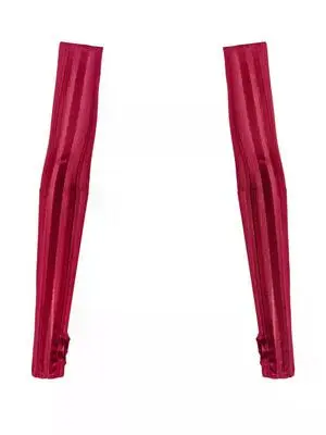AMIR SLAMA X Astrid Striped Gloves - Red