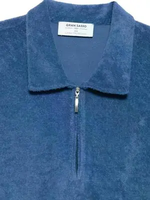GRAN SASSO Zip-front Polo Shirt
